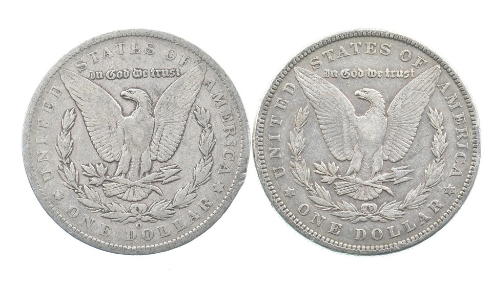 1890-O 1885 Morgan Silver Dollar - 90% US Coin 2 Coin Lot! *374 | eBay