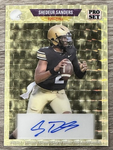 2024 Leaf Collective Shedeur Sanders 1989 Pro Gold Vinyl SuperFractor ...