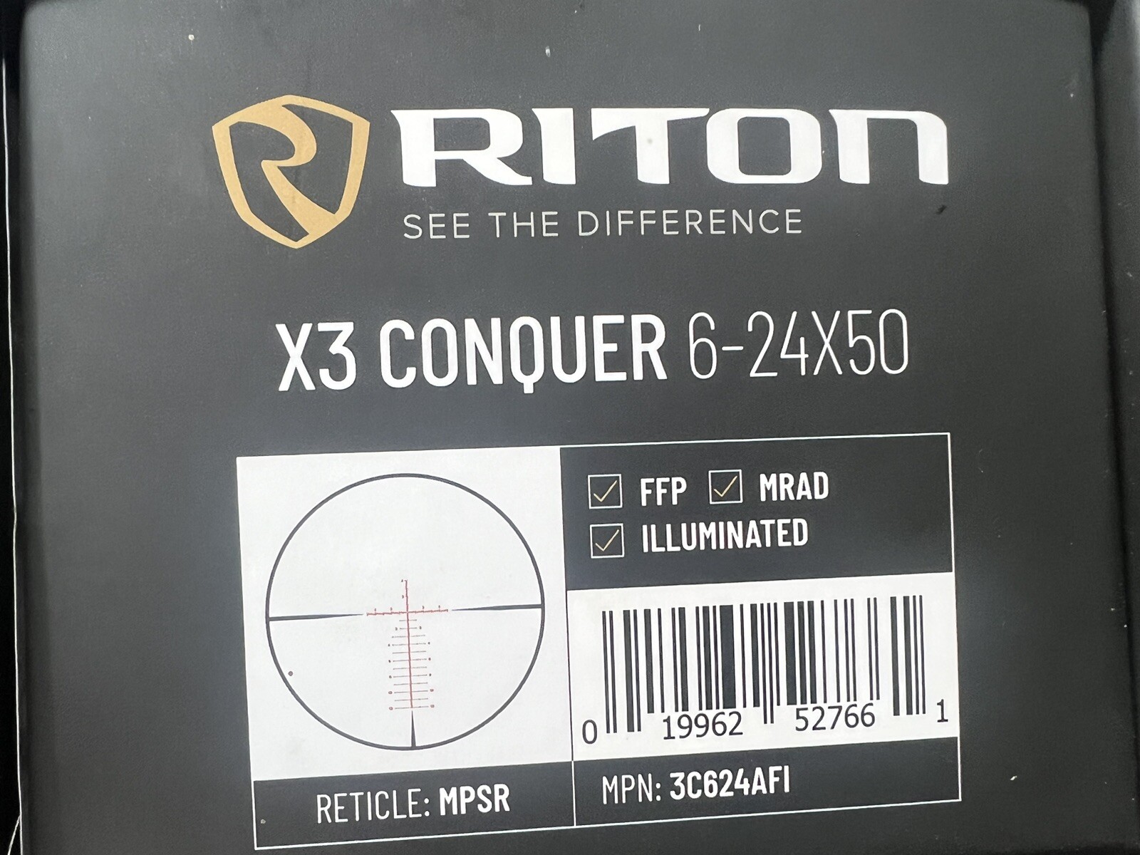 Riton Optics X3 Conquer 6-24x50mm Rifle Scope for sale online | eBay