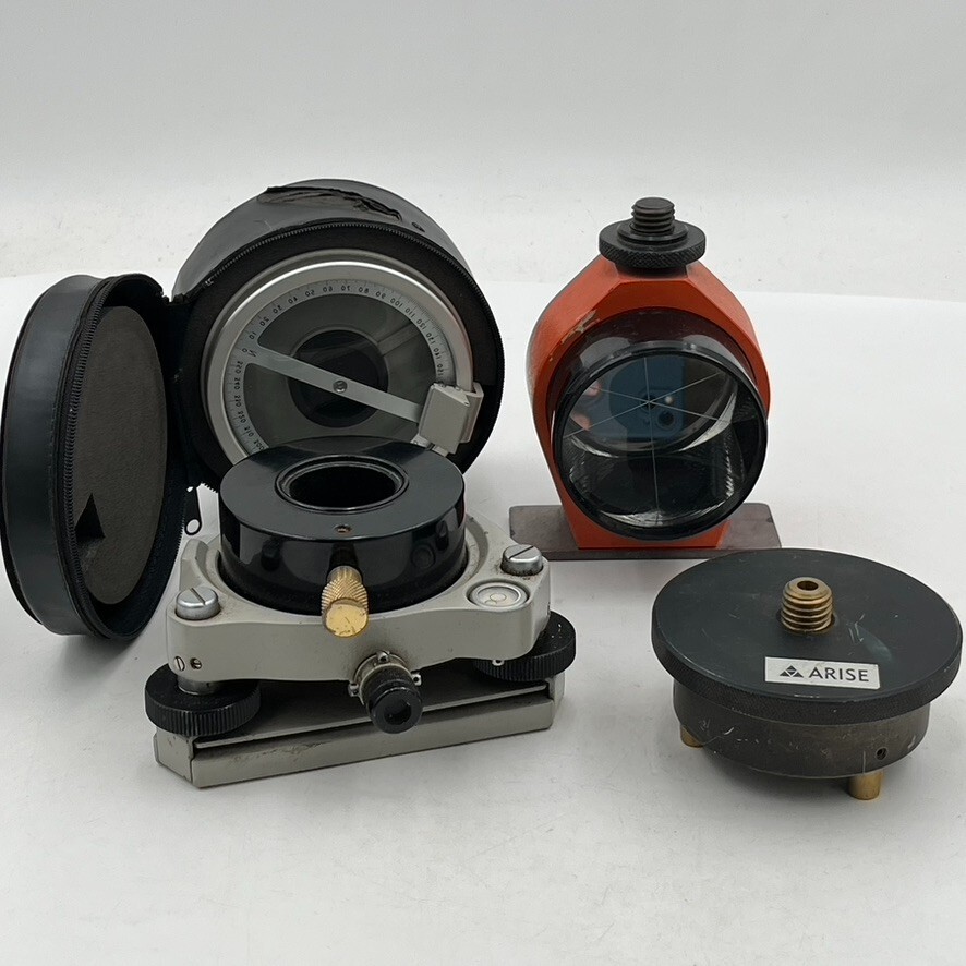 Rare VTG Surveyors Circular Cross Staff Pantometer Compass Sokkisha ...