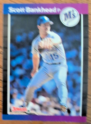Scott Bankhead Seattle Mariners 1989 Donruss Baseball Card #463 Mint | eBay
