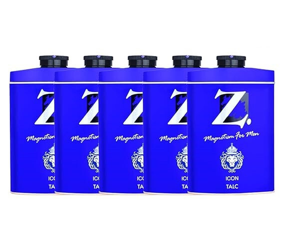 5 PACK OF Z ICON TALCUM POWDER MAGNETISM FOR MEN - 100 GRAM | eBay