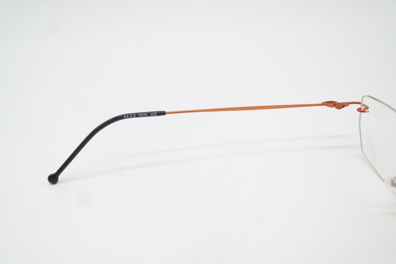 Vintage Glasses PASS P070 Bronze Multicoloured Rimless Frames ...