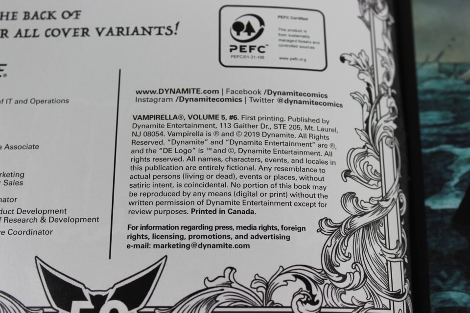 Vampirella #6 Lua Stardust Cosplay Photo Variant 2019 Dynamite Comics F ...