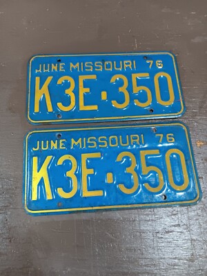 License Plates Missouri | eBay