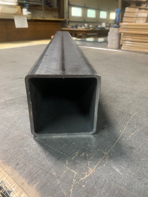 1/8" Wall (0.125") x 3" x 3" Steel Square Tube x 6" Long, A-500 Grade B ...