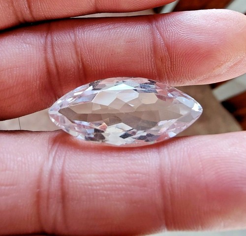 Crystal Quartz Certified Marquise Cushion Cut Ceylon Loose Gem Stone 21 ...