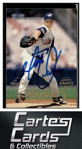Matt Perisho 1998 Fleer Tradition #142 Texas Rangers TTM/IP Signed ...