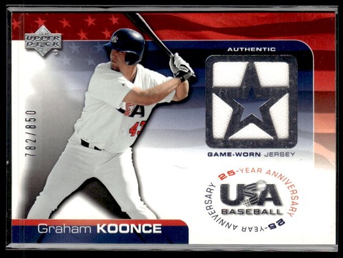 2004 Upper Deck USA 25th Anniversary #GU-GK Graham Koonce Game Jersey ...
