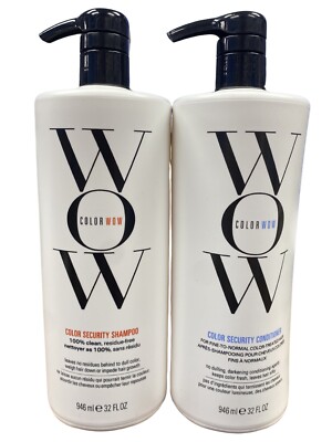 Color Wow Color Security Shampoo & Conditioner (Fine to Normal) 32oz ...