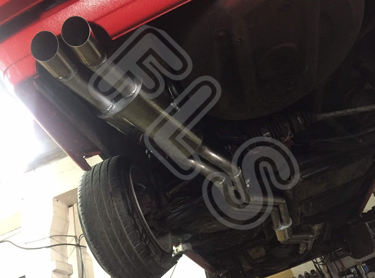 BMW E30 CUSTOM BUILT STAINLESS STEEL TWIN BACK BOX EXHAUST SYSTEM ...