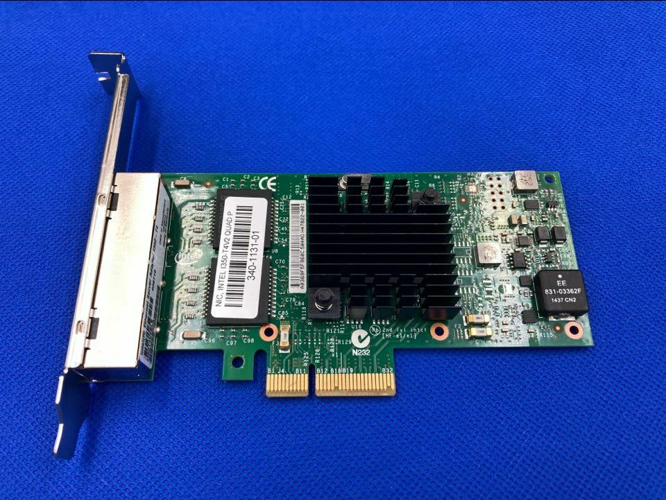 Original Intel I350-T4V2 1GbE Ethernet Server Adapter I350-T4V2BLK with ...