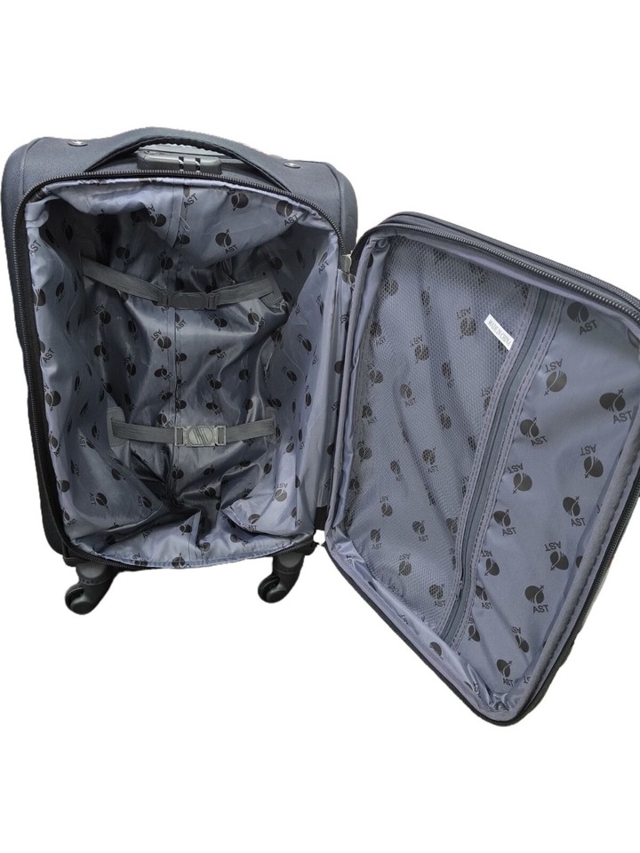 LARGE 28 Inch Lightweight Luggage Soft Shell Suitcase 4 Wheel Bag ...