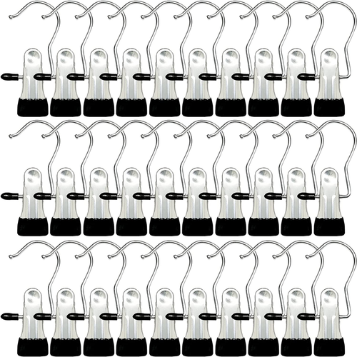 Boot Hangers for Closet, 30 Pack Hanging Clips Hook Clothes Pins for ...