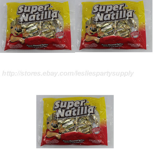 3x Montes Super Natilla Pecan Flavored toffee candy 6.5-oz Bag Mexican ...