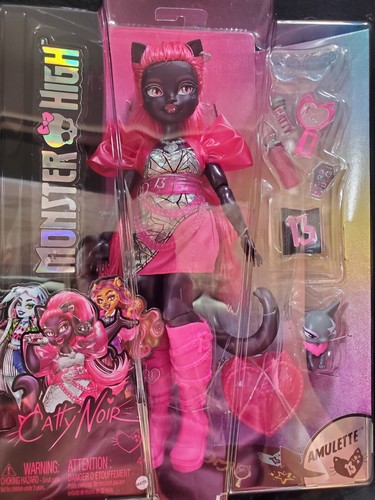 Monster High Catty Noir Doll Werecat with Pet Amulette 2024 IN HAND ...