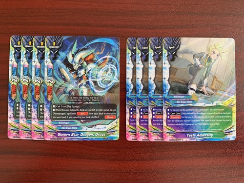 FUTURE CARD BUDDYFIGHT S-BT07 ASTRODRAGON STAR DRAGON WORLD PLAYSET (4x ...