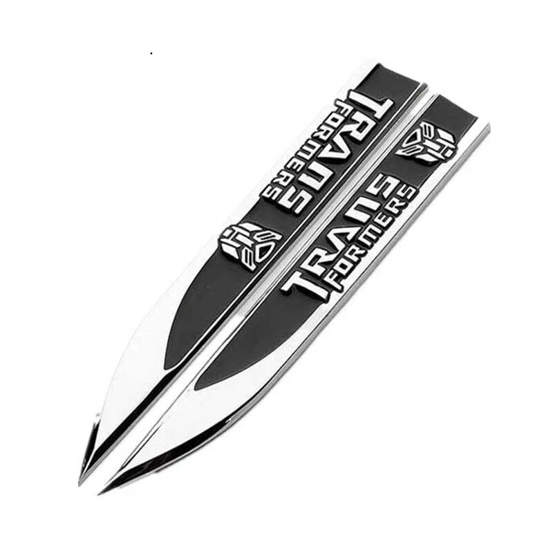 2x Transformers Autobot Metal Emblem Car Fender Blade Badge 3D Sticker ...
