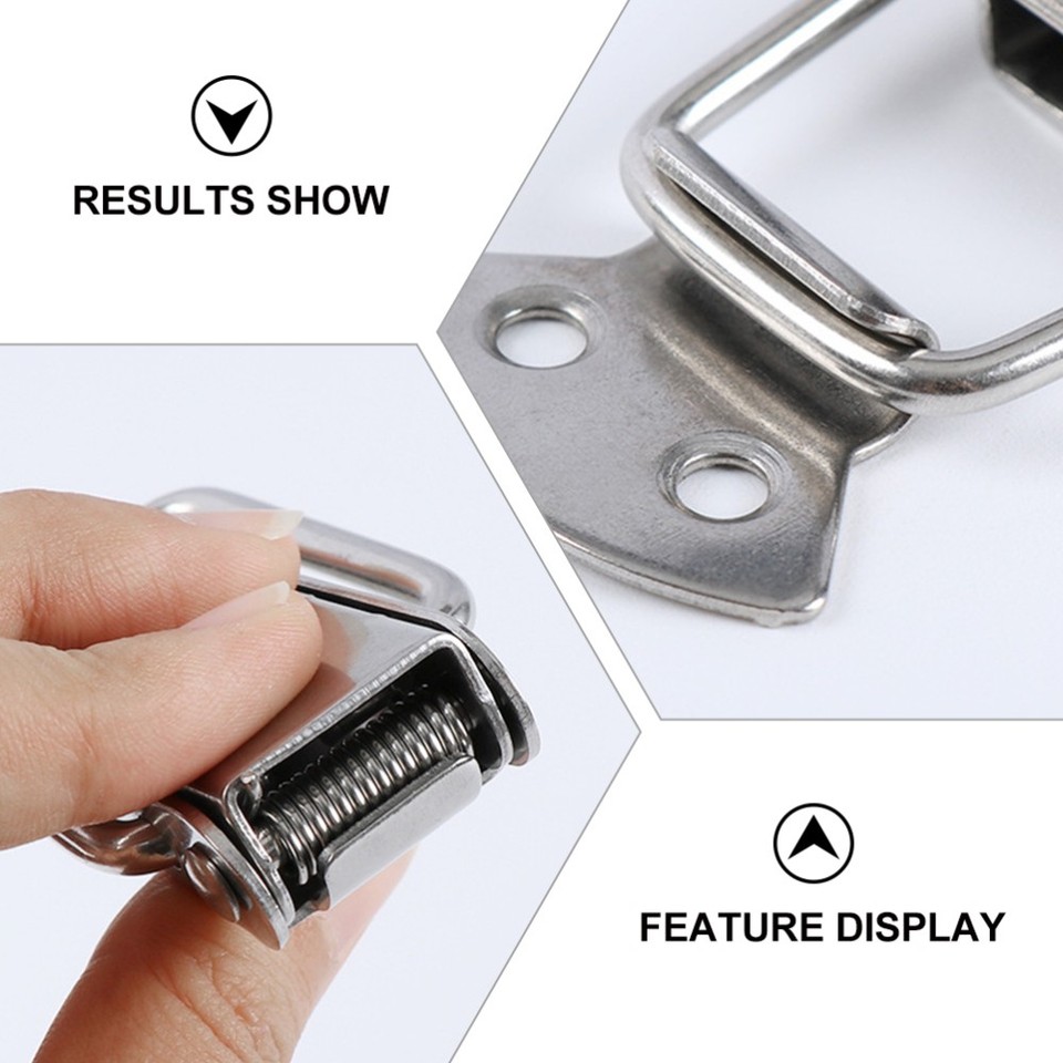 4 Pcs Tool Box Latches Locks Clasp Buckle Spring-loaded with Screw | eBay