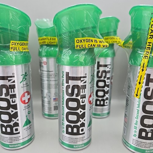 Lot (7) NEW Sealed Boost Oxygen Pocket Size Natural Inhaler Can 95% ...