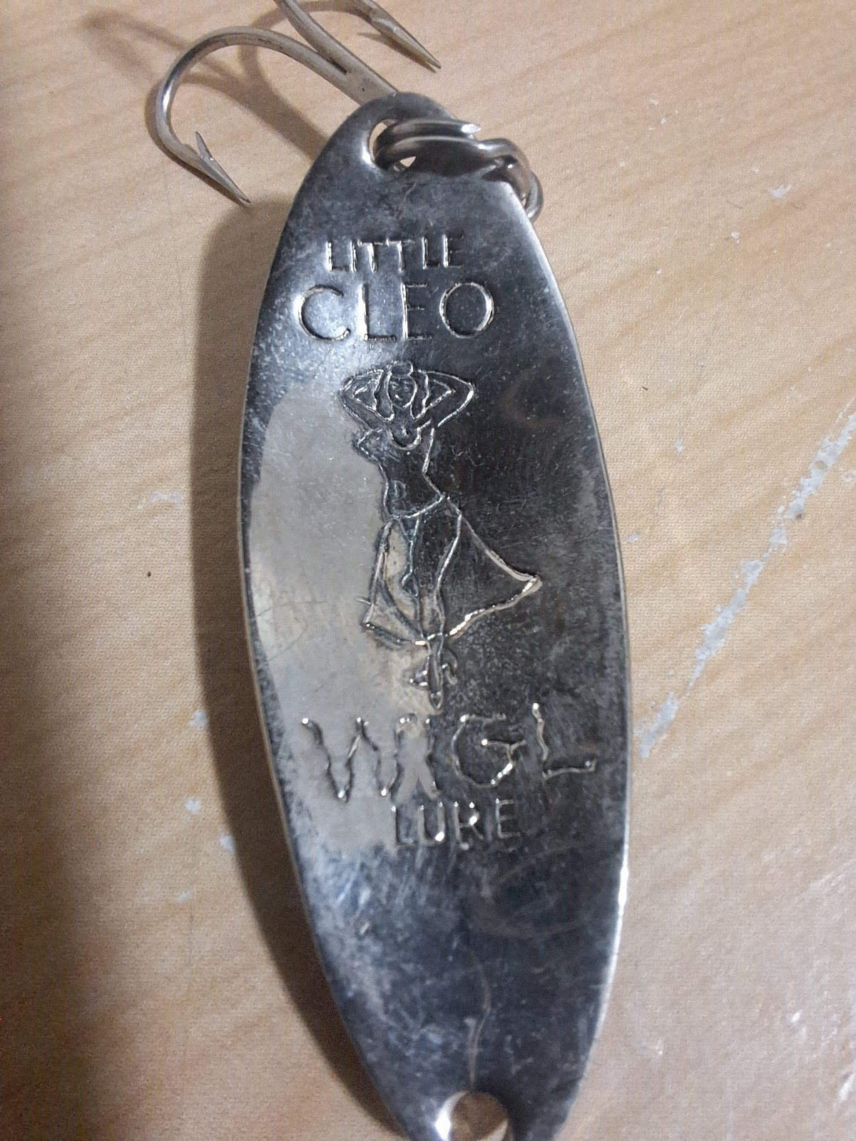 Vintage Little Cleo Wigl Lure Nude Woman Cleopatra Spoon Fishing Lure 2 ...