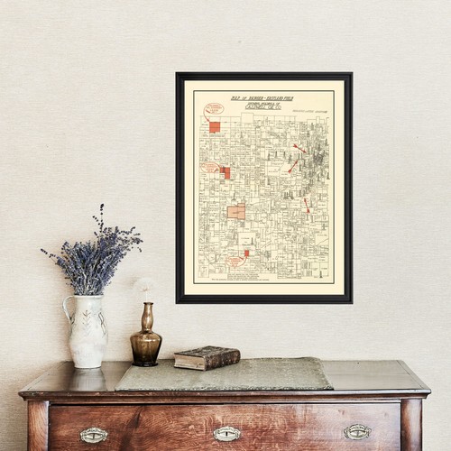 Old Map of Ranger, TX 1918 - Vintage Ranger Texas Art | eBay