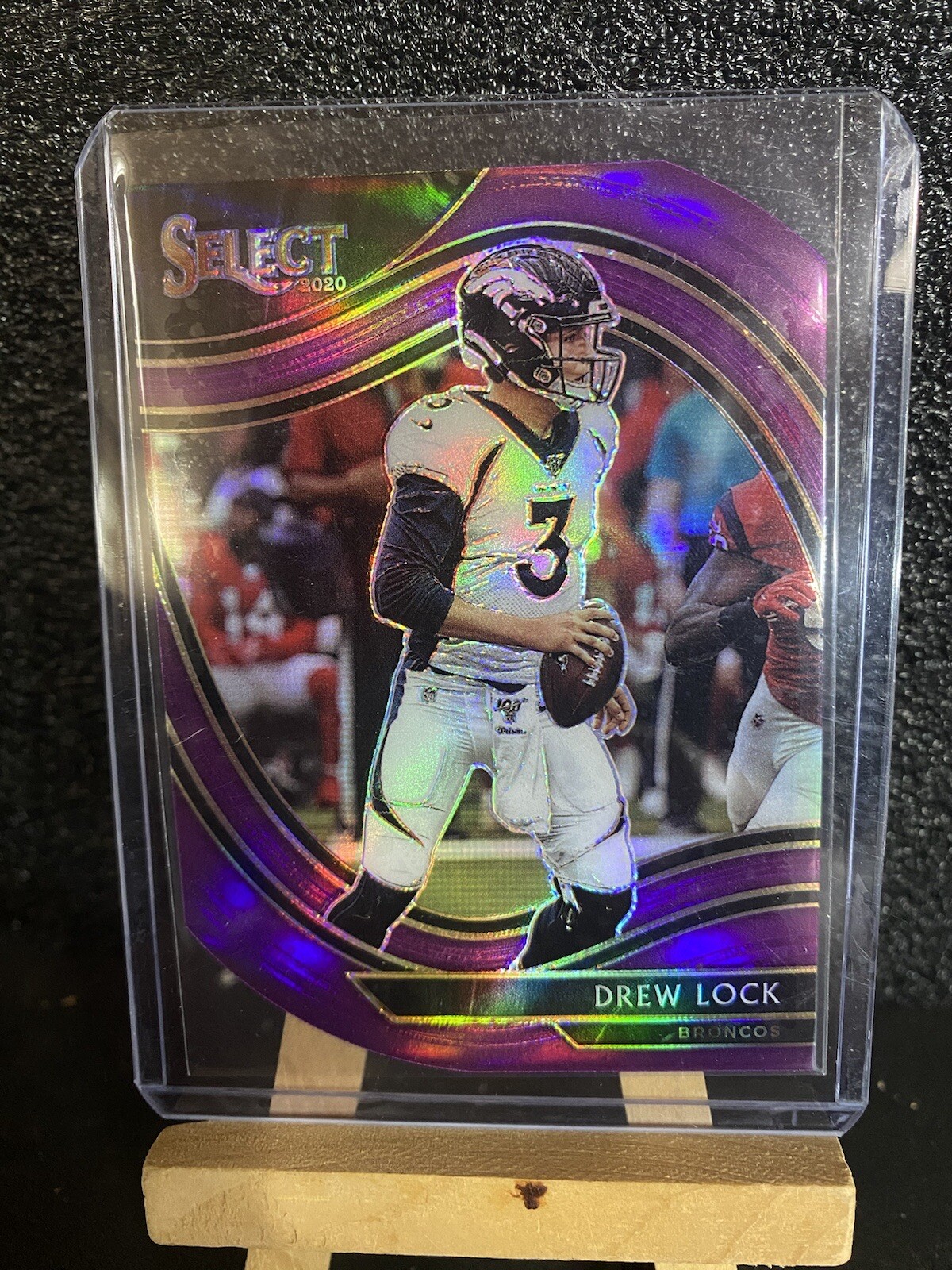 2021 Panini Select 327 Drew Luck Die Cut Purple Field Level | eBay