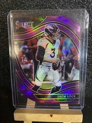 2021 Panini Select 327 Drew Luck Die Cut Purple Field Level | eBay