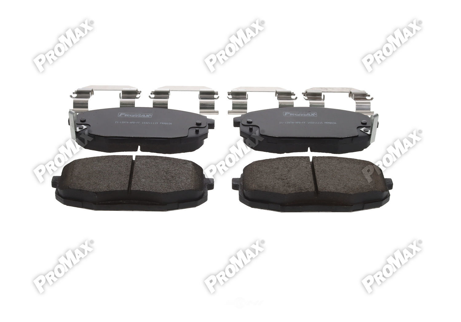 Disc Brake Pad Set-Ceramic Plus - with Hardware Kit Promax fits 14-15 ...