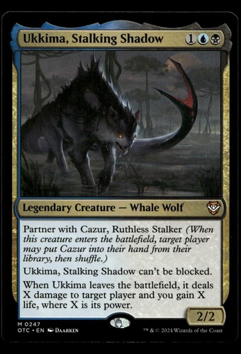 Ukkima Stalking Shadow 247 Outlaws Thunder Junction MTG Card M/NM 2024 ...