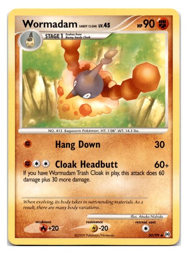 Wormadam Sandy Cloak #50/99 Arceus Pokemon tcg | eBay