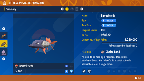 BARRASKEWDA | SHINY - NON SHINY | 6IV | BATTLE READY | POKEMON SCARLET ...