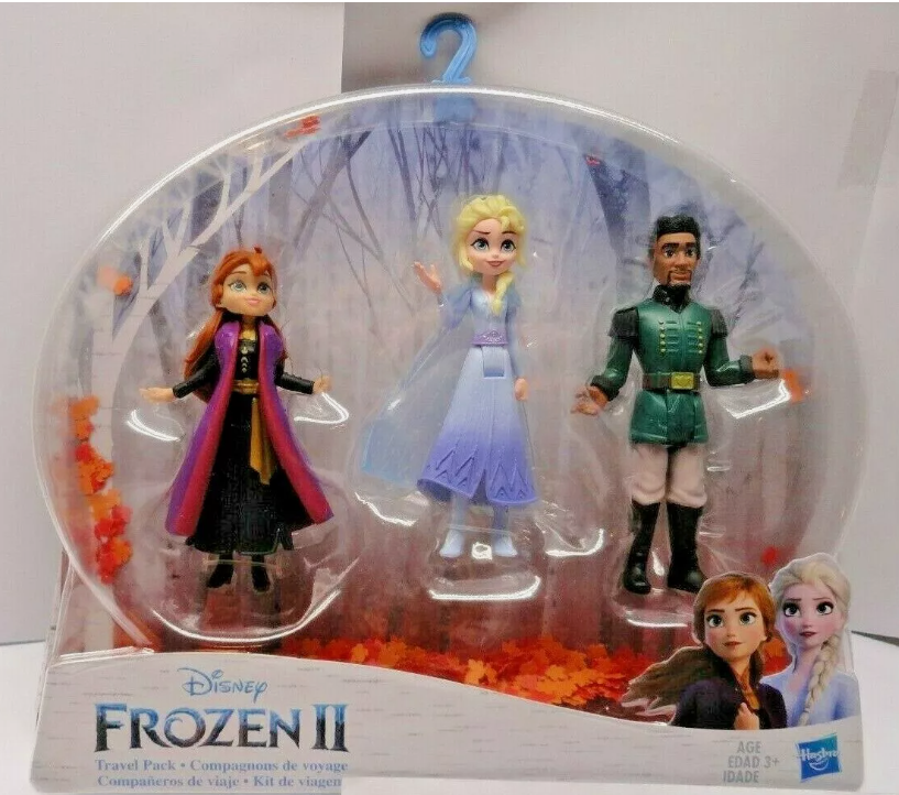 Disney Frozen 2 Travel Pack Elsa, Anna, Lieutenant Destin Mattias 4 ...