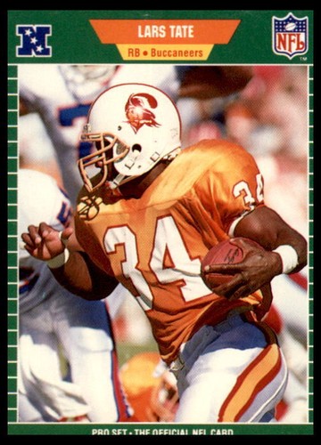 1989 Pro Set #418 Lars Tate Tampa Bay Buccaneers | eBay