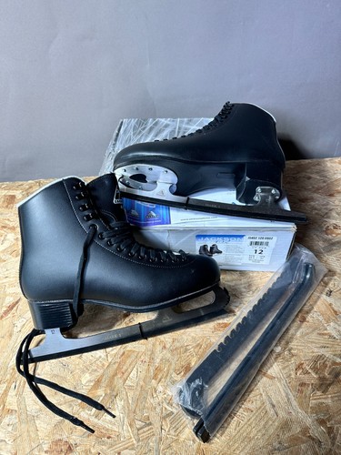 Jackson Ultima Black Figure Ice Skates Men Size 12 452 Finesse 12 Blade ...