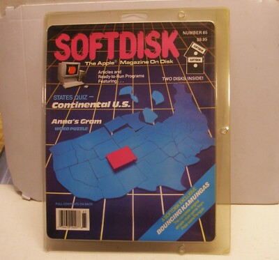 Softdisk #65 for Apple II+, Apple IIe, IIc, IIGS *Bouncing Kamungas by ...