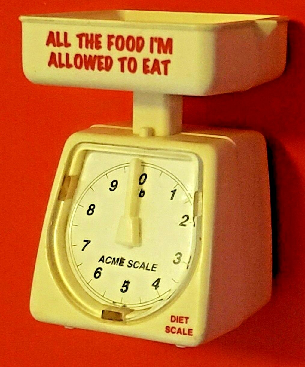 1998 ACME Kitchen Scale "All The Food I Am Allowed to Eat" Fridge ...