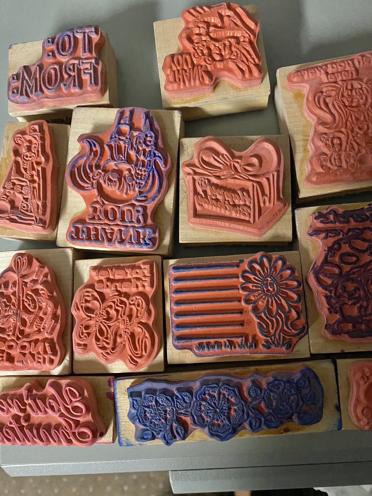 VTG 1999 Sky Kids Rubber Stamps. Lot of 15! | eBay