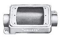 Appleton FDC-1-50, 1-Gang, (2) 1/2" Hub, Iron, Deep, Cast Hub Device ...