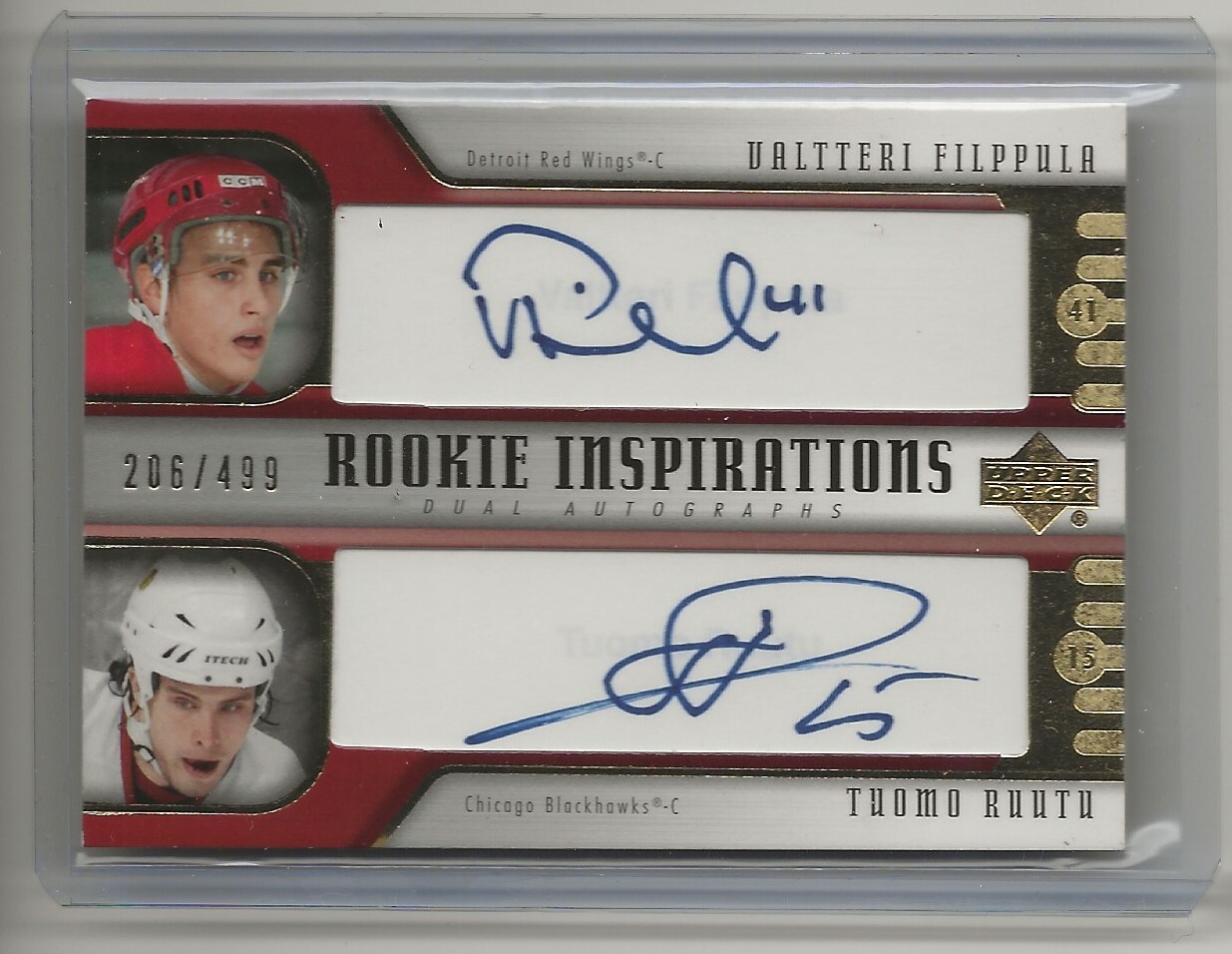 2005-06 Upper Deck Rookie Update - Rookie Inspirations Dual Autographs ...