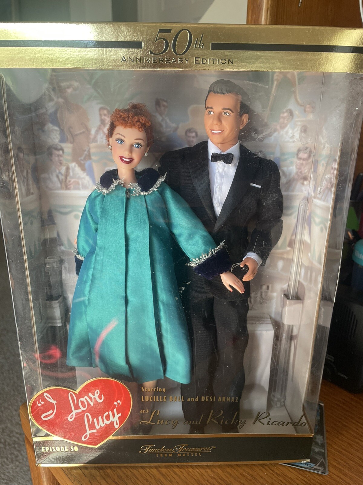 I Love Lucy 50th Anniversary Edition Mattel Barbie Lucy Ricky Ricardo ...
