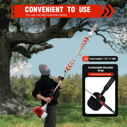NEW 12"Gas Trimmer Saw Tree Trimmer Chainsaw Gas Powered Pole Saw ...