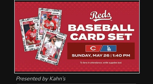 CINCINNATI REDS KAHN’S TEAM SET!! 2024 CINCINNATI REDS SGA!! NEW ELLY ...