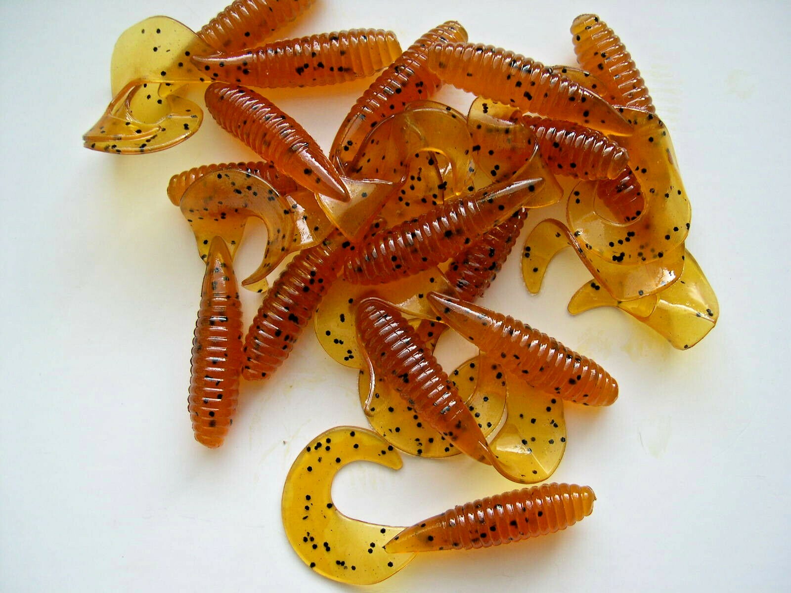 50 pk - 3" Grub Lure - PUMPKIN PEPPER - Chub Grub - SALT & SCENT-USA ...