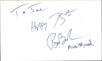 BILLY BUSH ACCESS HOLLYWOOD Signed 3"x5" Index Card | eBay