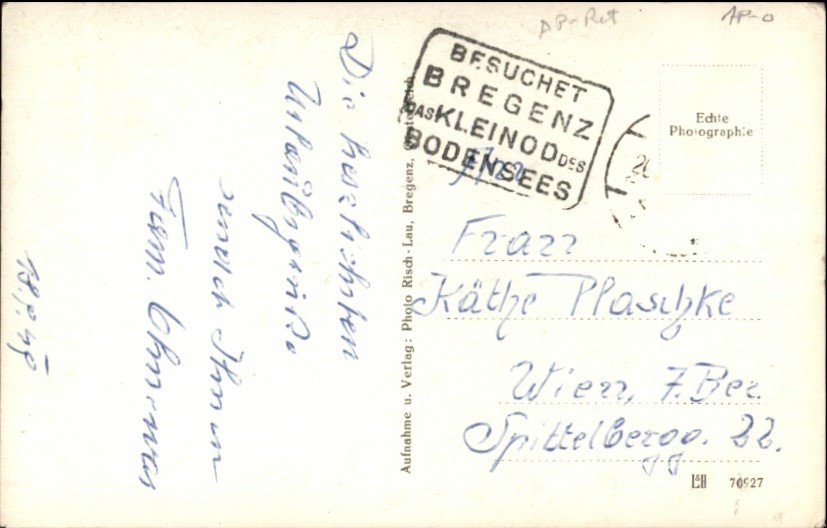 Publ in Bregenz - Ferry Boat Steamer Austria Real Photo Postcard | eBay