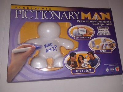 Electronic Pictionary Man Mattell Board Games Family Fun Drawing Game ...
