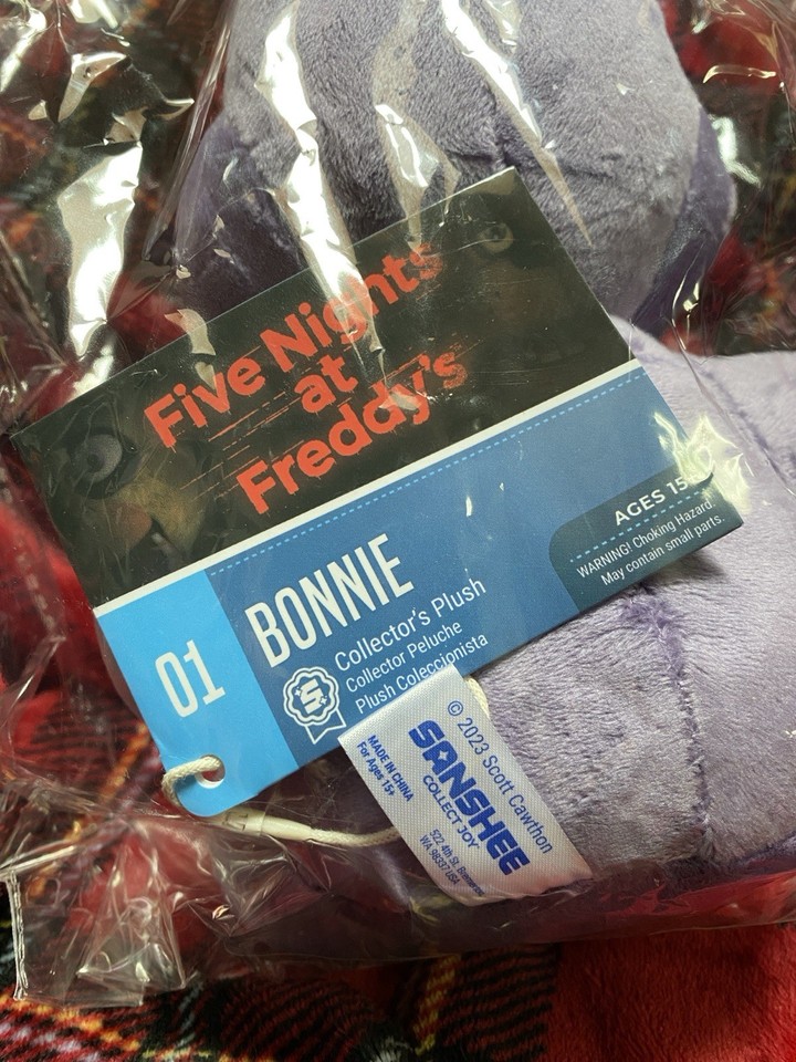 Sanshee Bonnie Plush NWT Sealed 2023 Restock FNAF Five Nights At Freddy ...