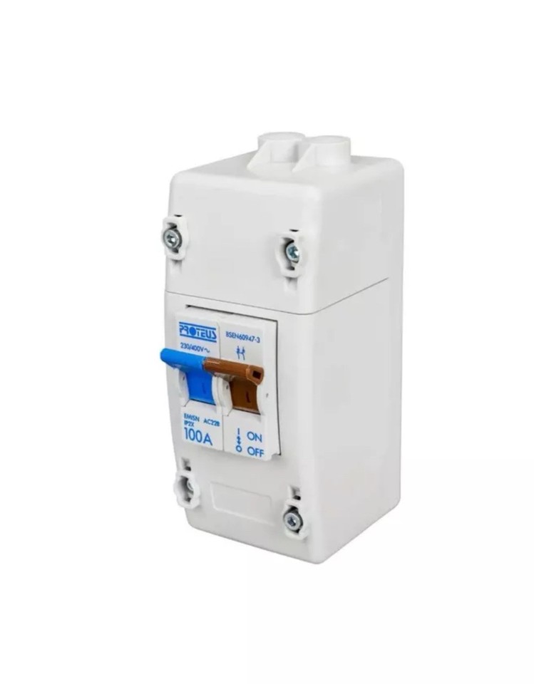 Proteus 100A DP 1-Phase Electricity Meter Isolator Switch | eBay UK