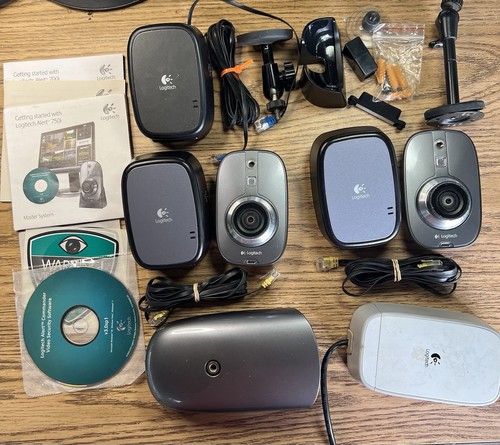 Logitech Alert Master Indoor/Outdoor HD Security 3 Camera System ...